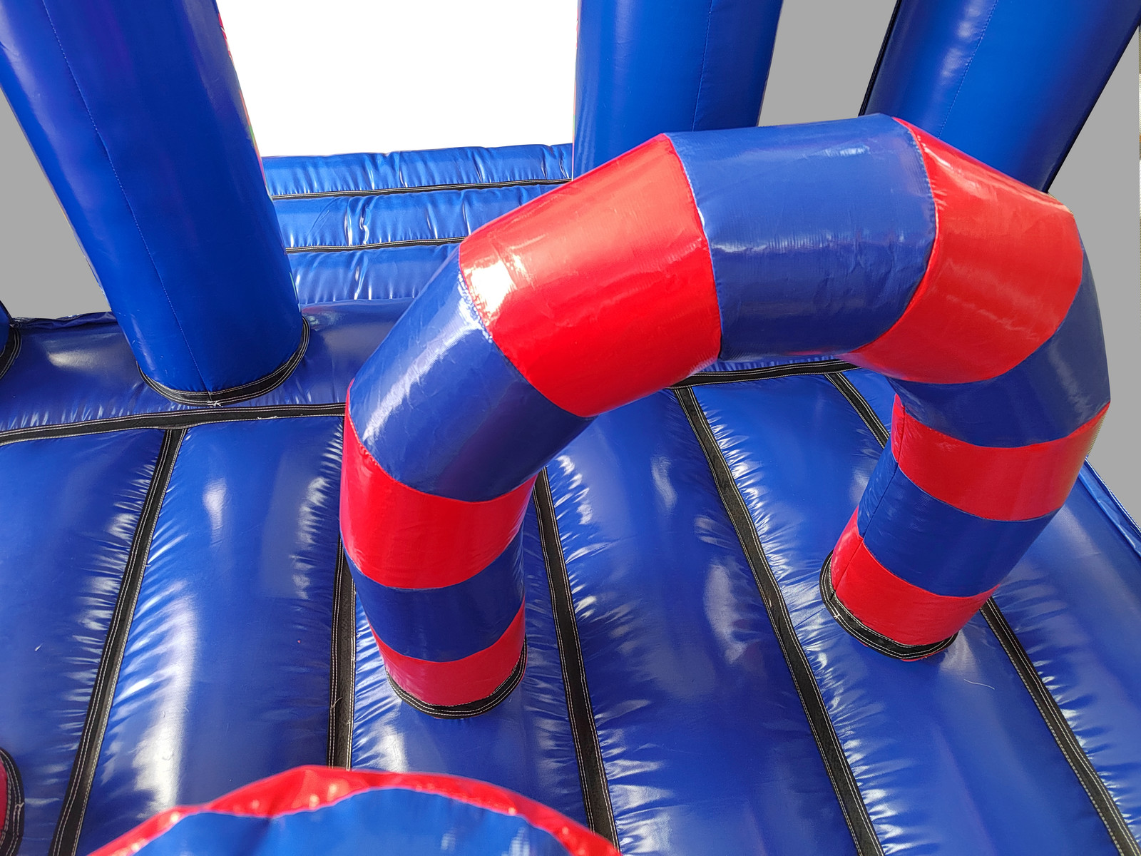 BBOL-034 - 12x10x8ft - Netted Mini Bouncer (Red & Blue Partytime ...