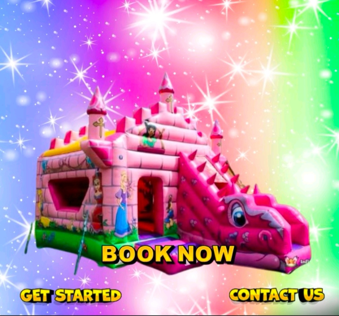 Princess & Dragon Slide Bouncer. - Bouncy Castle Hire in Luton ...