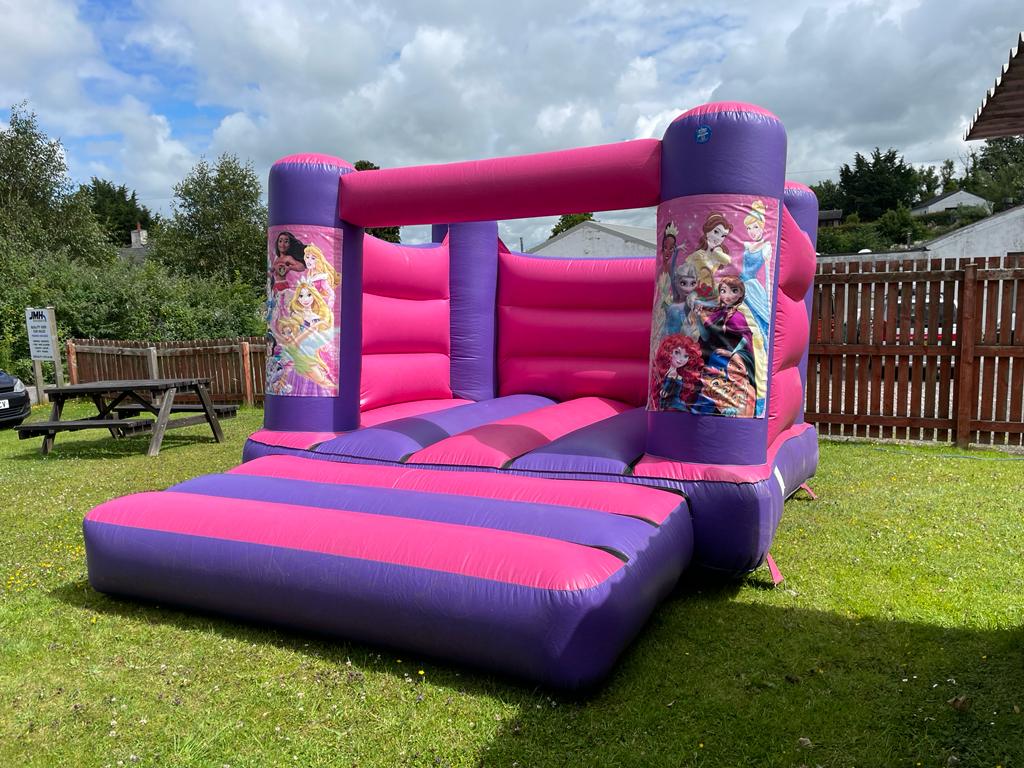 Velcro Indoor bouncy castle pink & Purple - Bouncy Castle Hire in ...