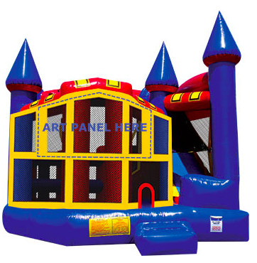 5 in 1 Ninja Castle - Hire in KY | Bounce 'N Round Inflatables