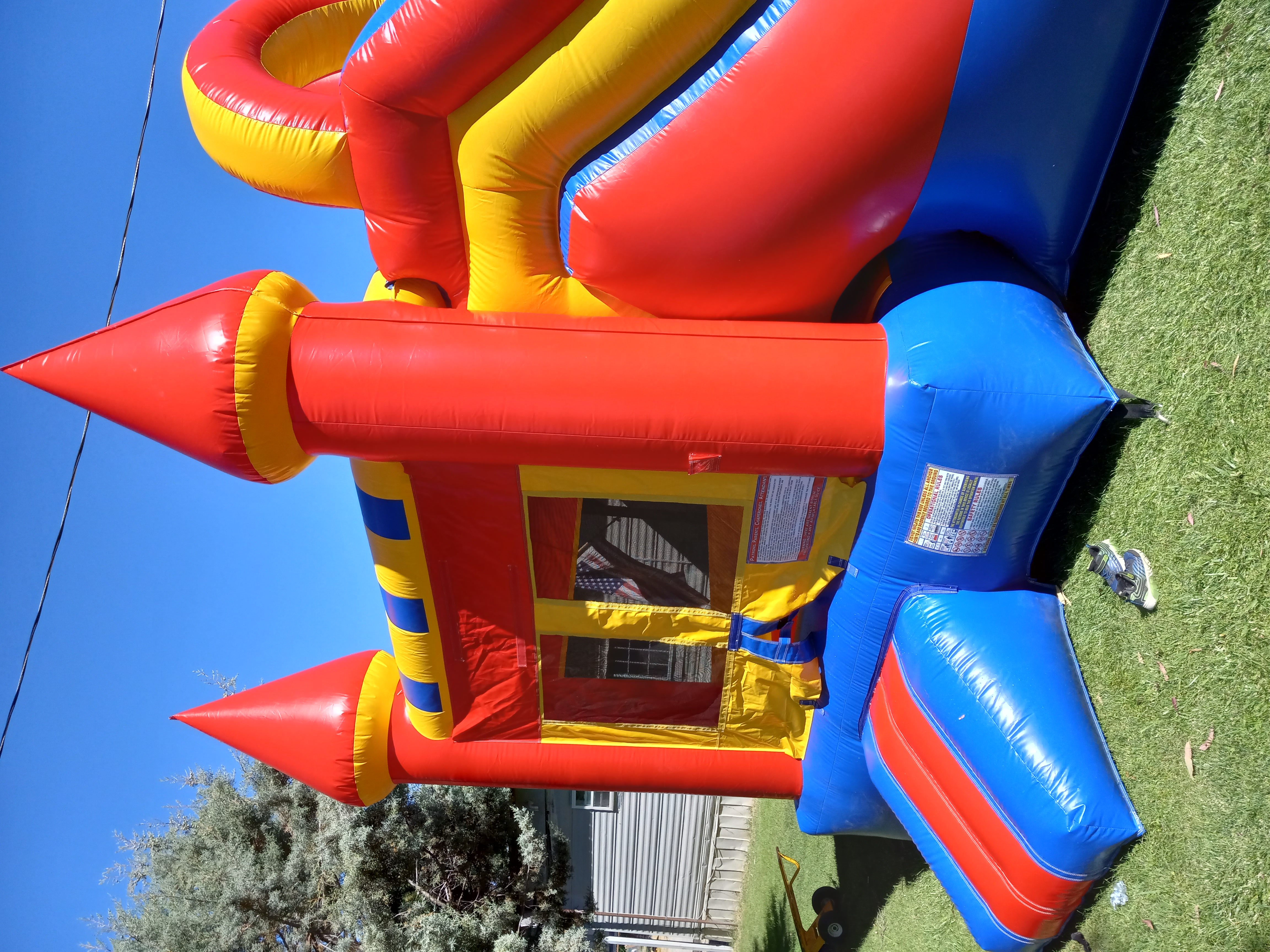 Red Combo Wet/Dry - Bounce House Rental in Ca | Ty's Bounce Barn