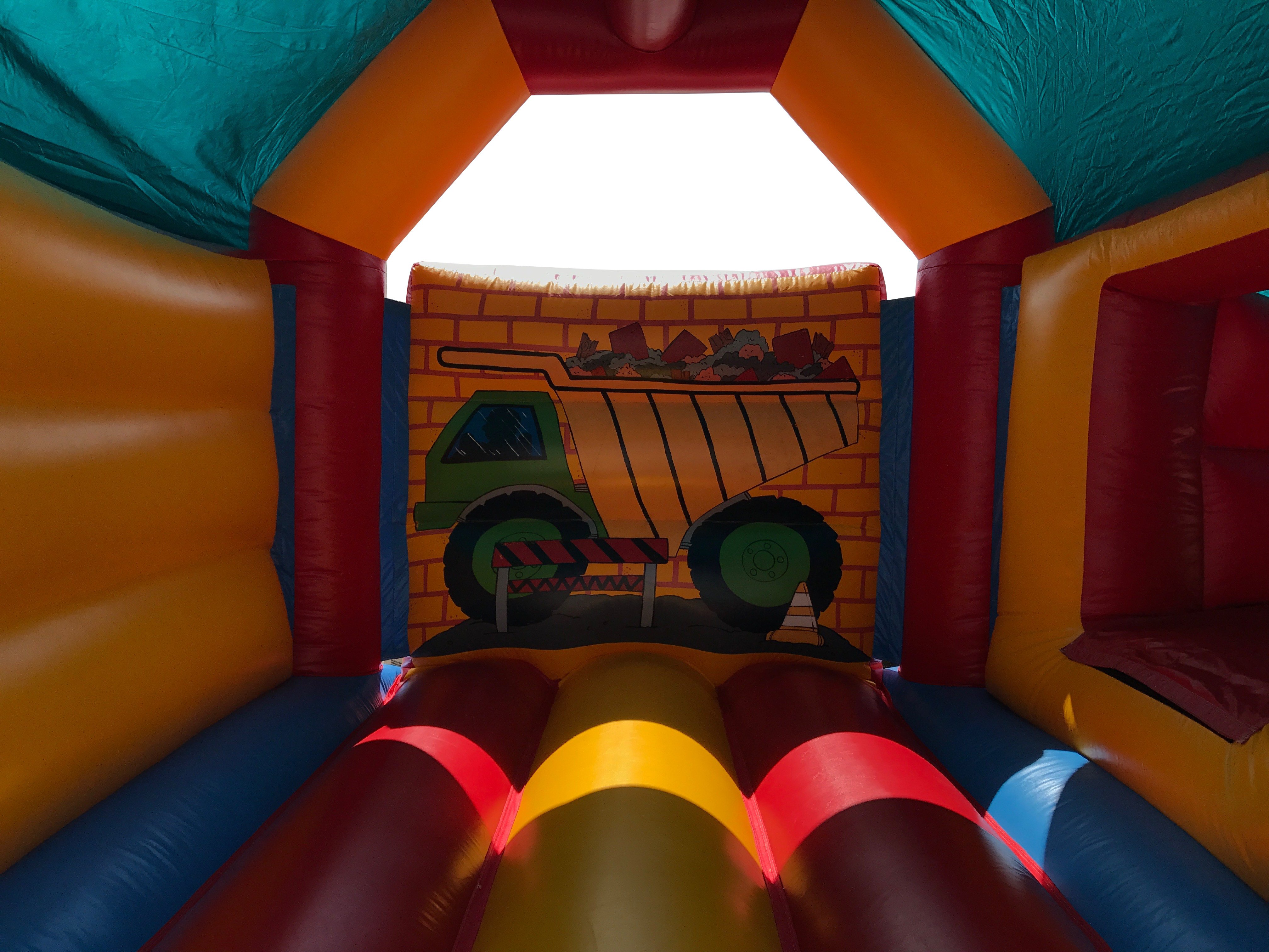 Construction Themed Bounce & Slide Bouncy Castle - Ace Inflatables