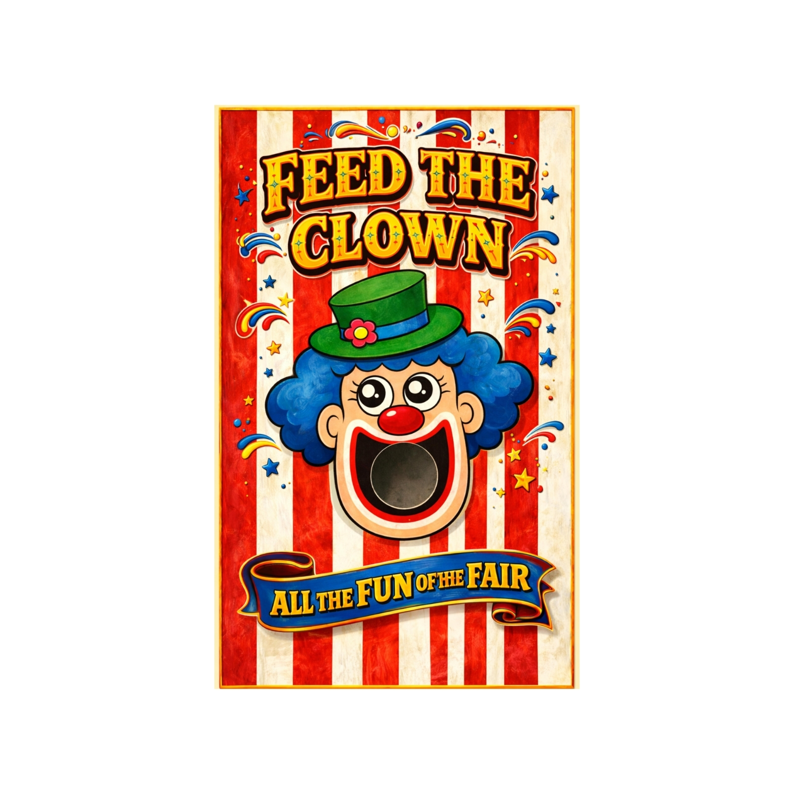 Feed the Clown Game Hire Huddersfield | Carnival Game Hire