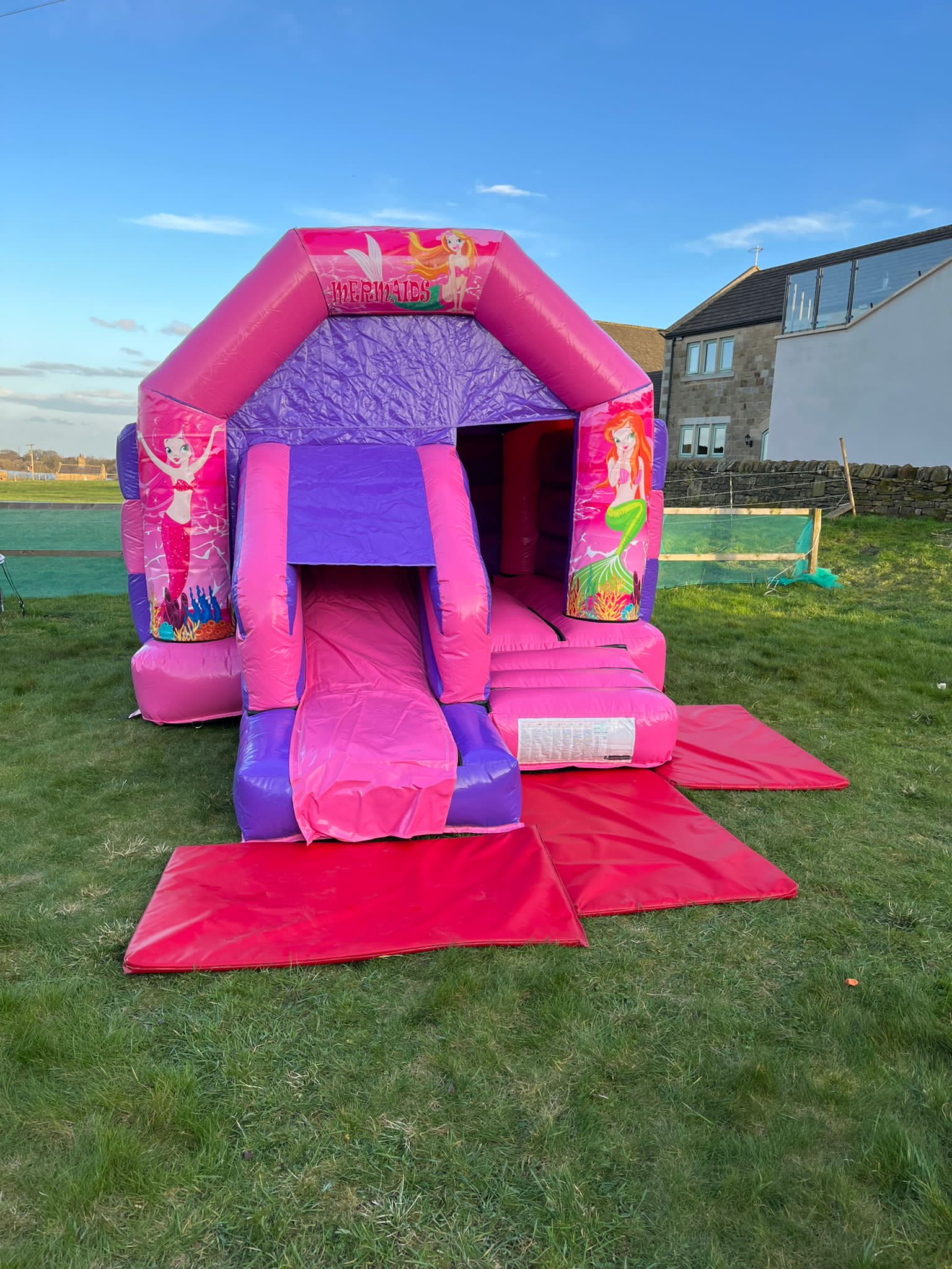 Premium Pink Mermaids Bounce & Slide Bouncy Castle Normanton Wakefield