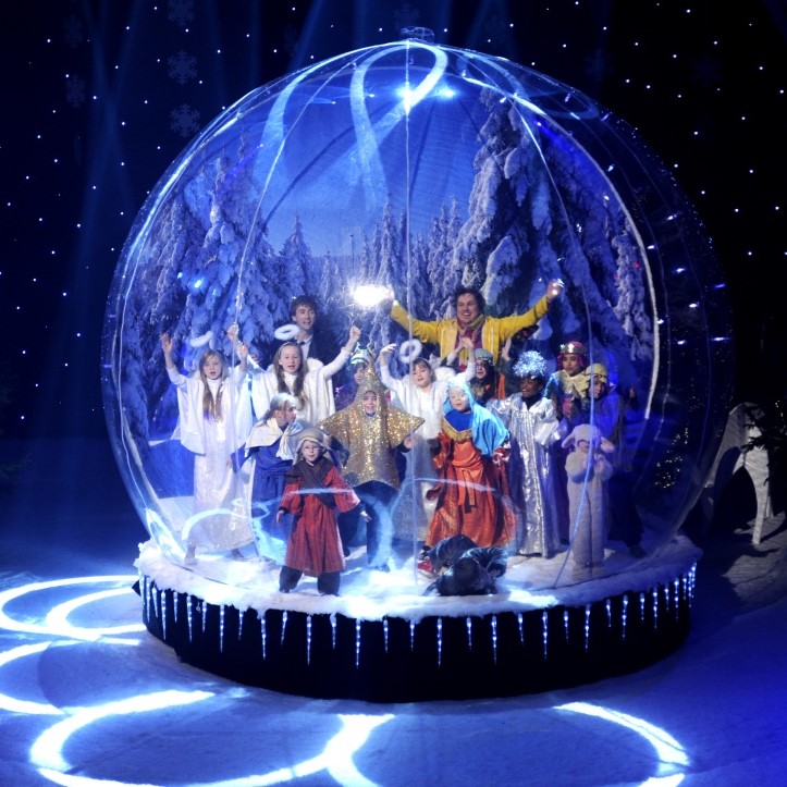 Christmas Hardstanding Snow Globe Hire - Inflatable, Bouncy Castle ...