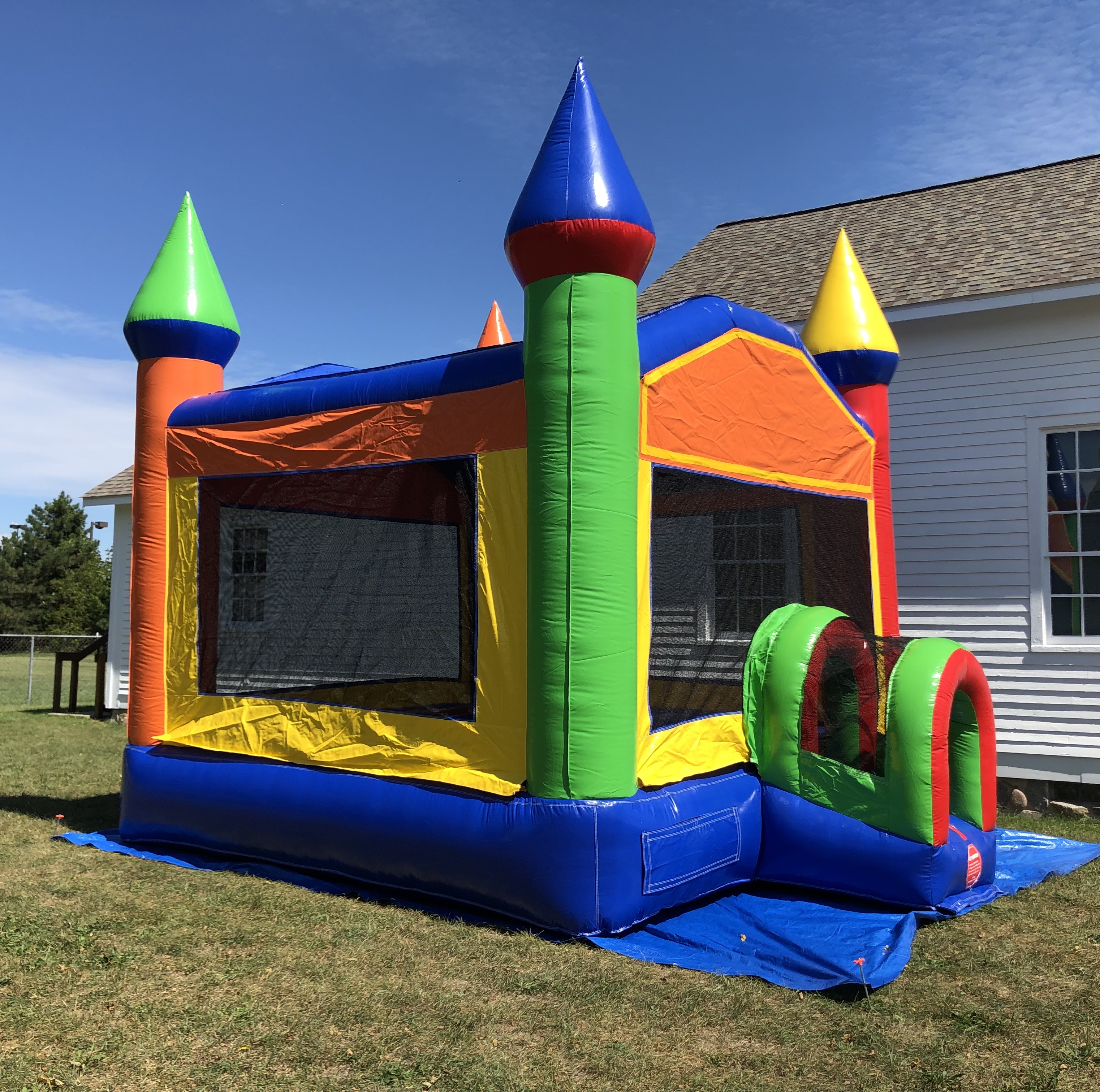 The Classic Rainbow Bounce House - Party Rentals in MI | Preferred ...