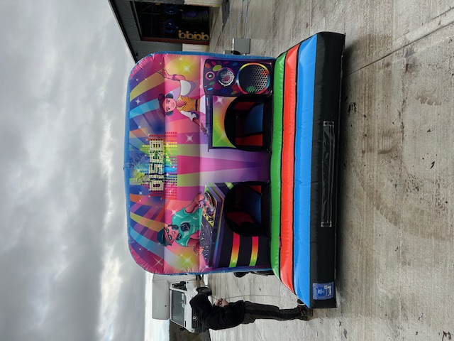 Multi Coloured Obstacle Course - Bouncy Castle and Marquee hire in ...