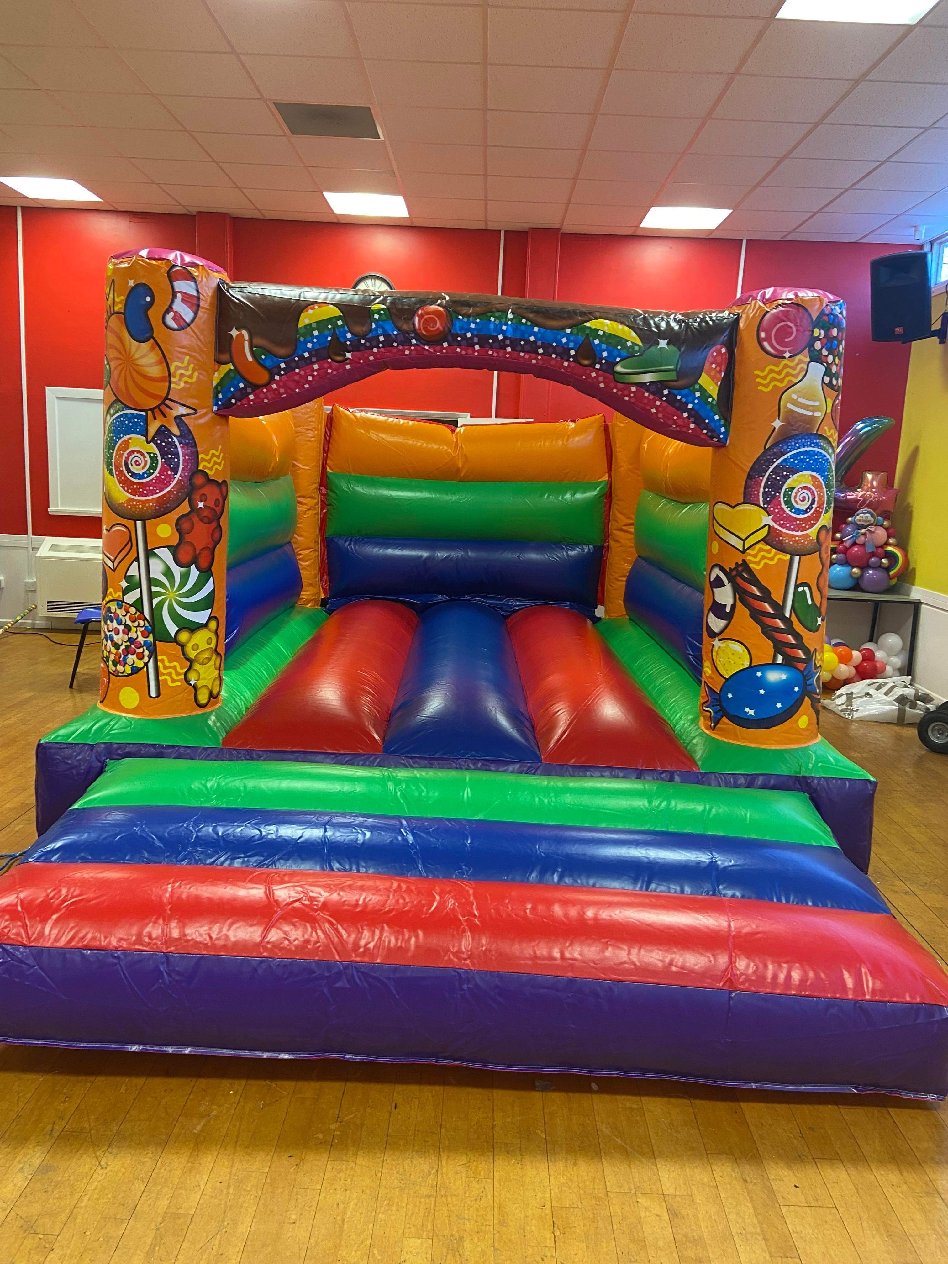 (Low roof Indoor Castle) Candy Cane Themed - Bouncy Castle Hire in ...