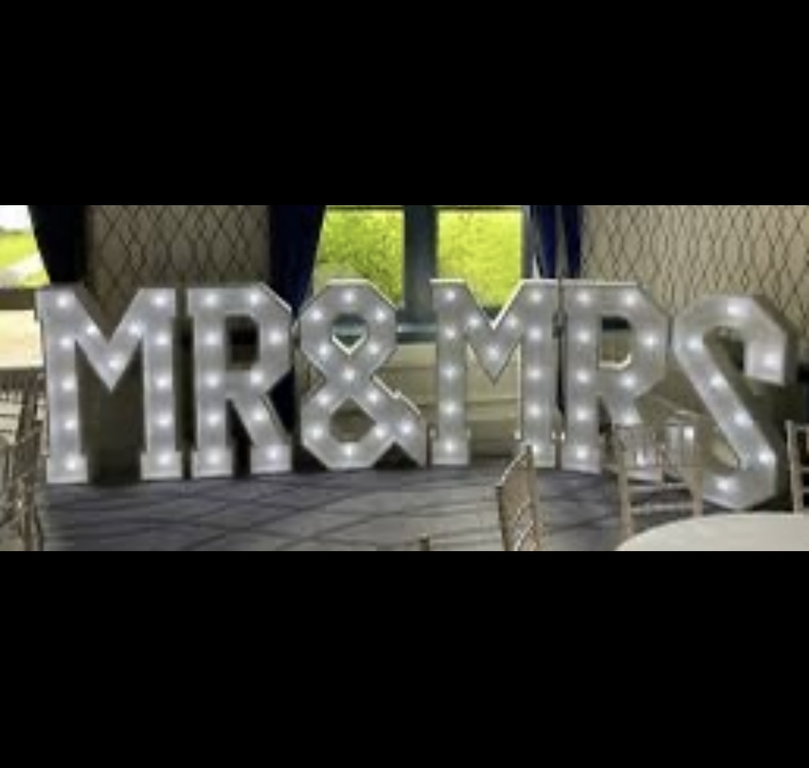 MR & MRS LED Light up letters - Hire in Kent, London, Surrey and Essex ...