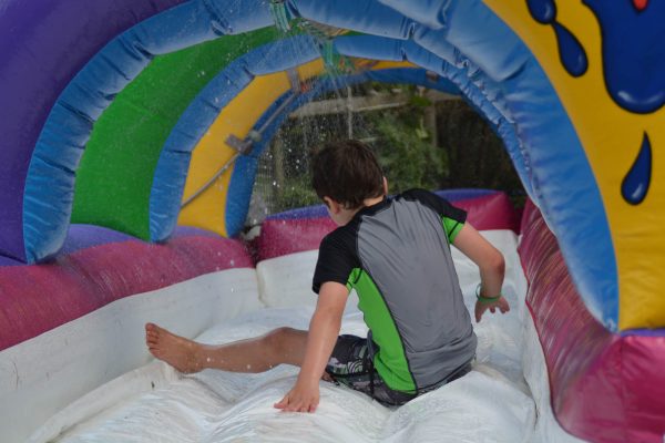 Double Lane Wild Splash Slip & Slide (Wet Play Only) - Bouncy Castle ...