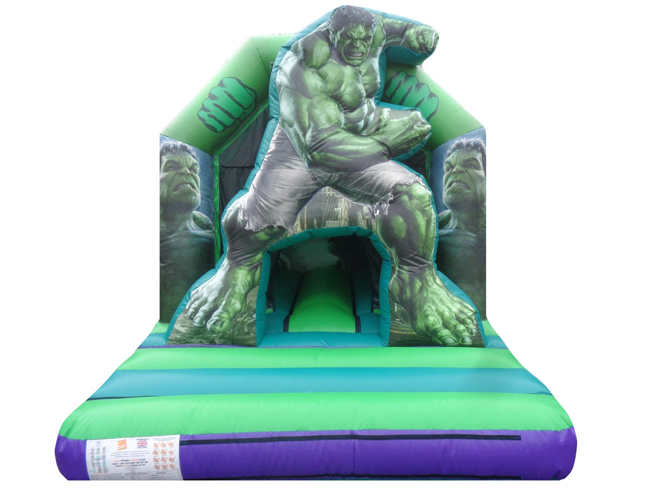 16ft x 11ft x 12.5ft (L/W/H) 3D HULK BOUNCY CASTLE - Hire in crewe ...