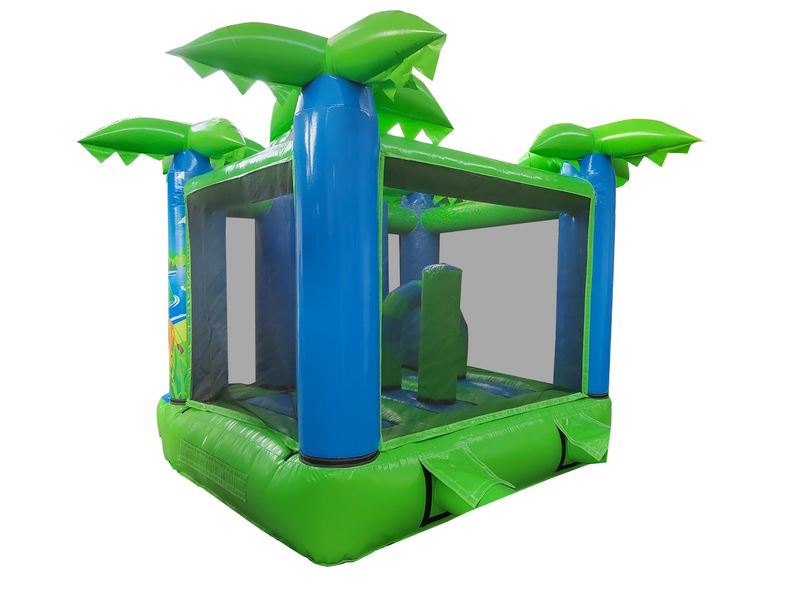 BBOL-034 - 12x10x9ft - Netted Mini Bouncer (Jungle Theme Deluxe ...