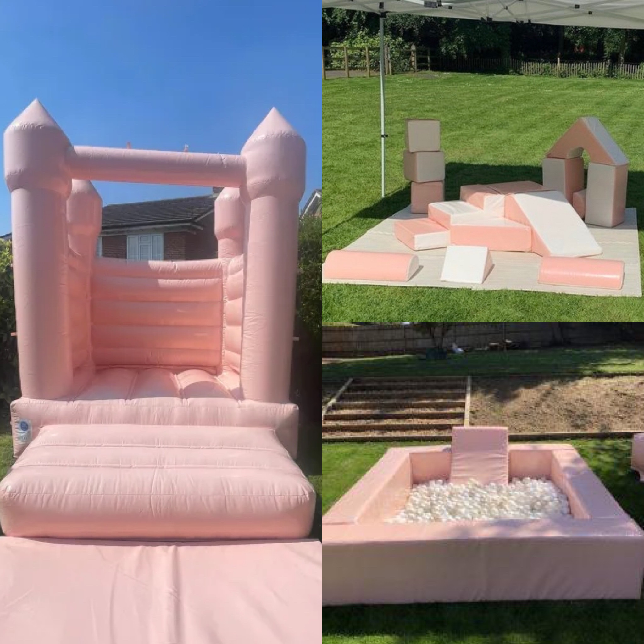 Peach Bouncy Castles & Soft Play Hire Sidcup | Sevenoaks | Kent