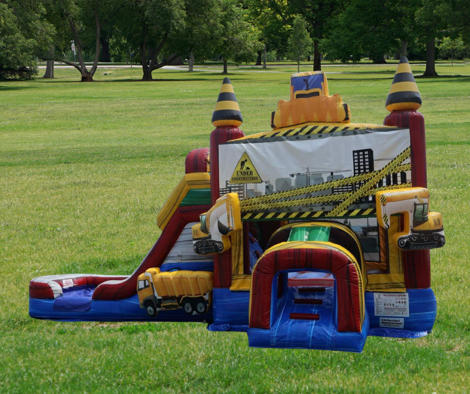 Construction Double Lane Combo DRY - Bouncy Castle Hire in Wangara WA ...