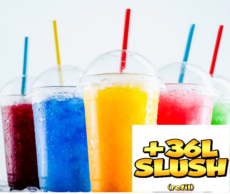 + 36 Litre Slush Refill - Hire in Stoke On Trent | DM Bouncy Castle Hire