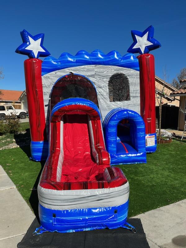 All American Combo Wet/Dry - Bounce House Rental in Ca | Ty's Bounce Barn