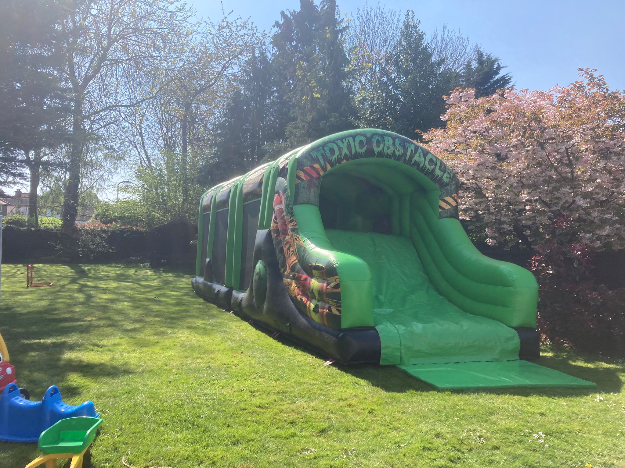 Toxic Inflatable 3 Piece Obstacle Course - Inflatable, Bouncy Castle ...