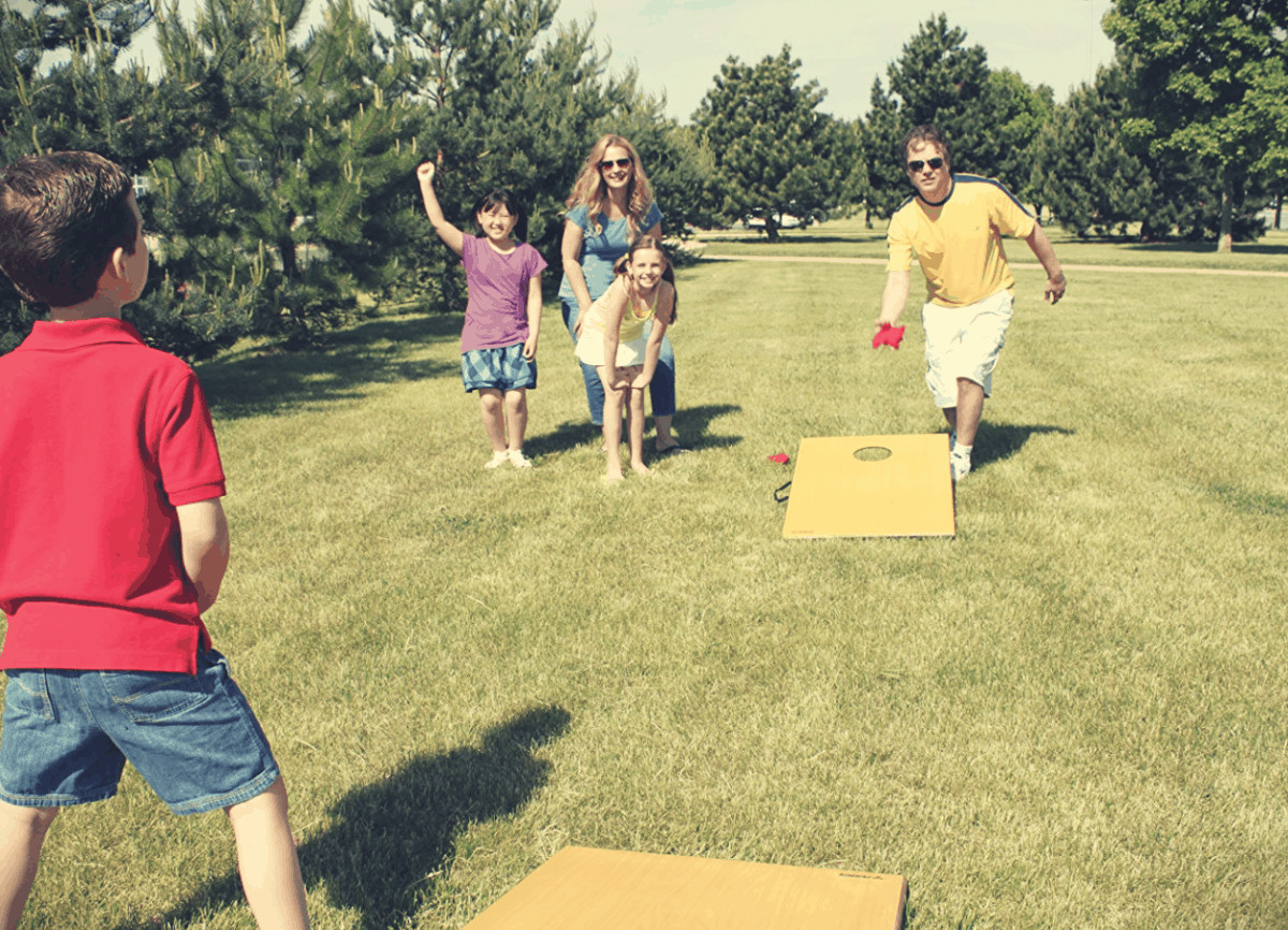 Cornhole - Bean Bag Toss Game - Bouncy Castle Hire in Bath, Frome ...