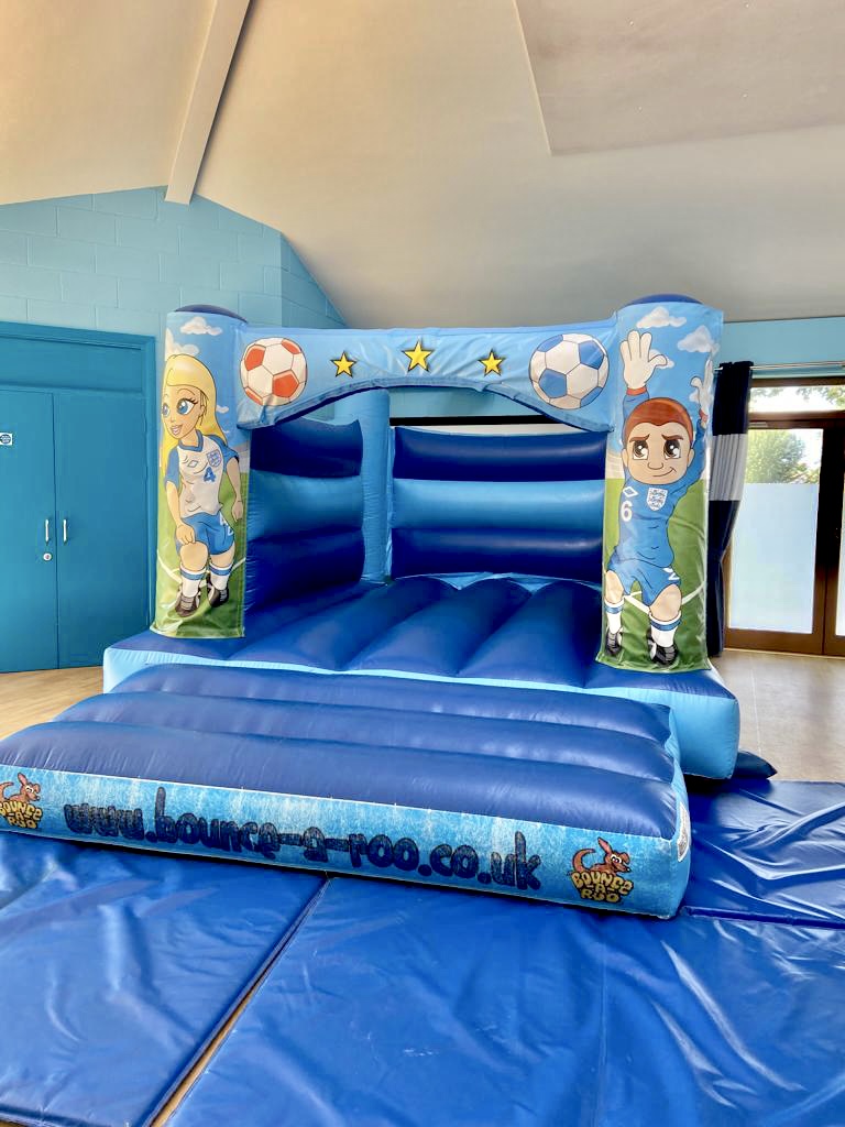 Football Themed Bouncy Castle 11ft x 15ft - Bouncy Castle Hire in West ...