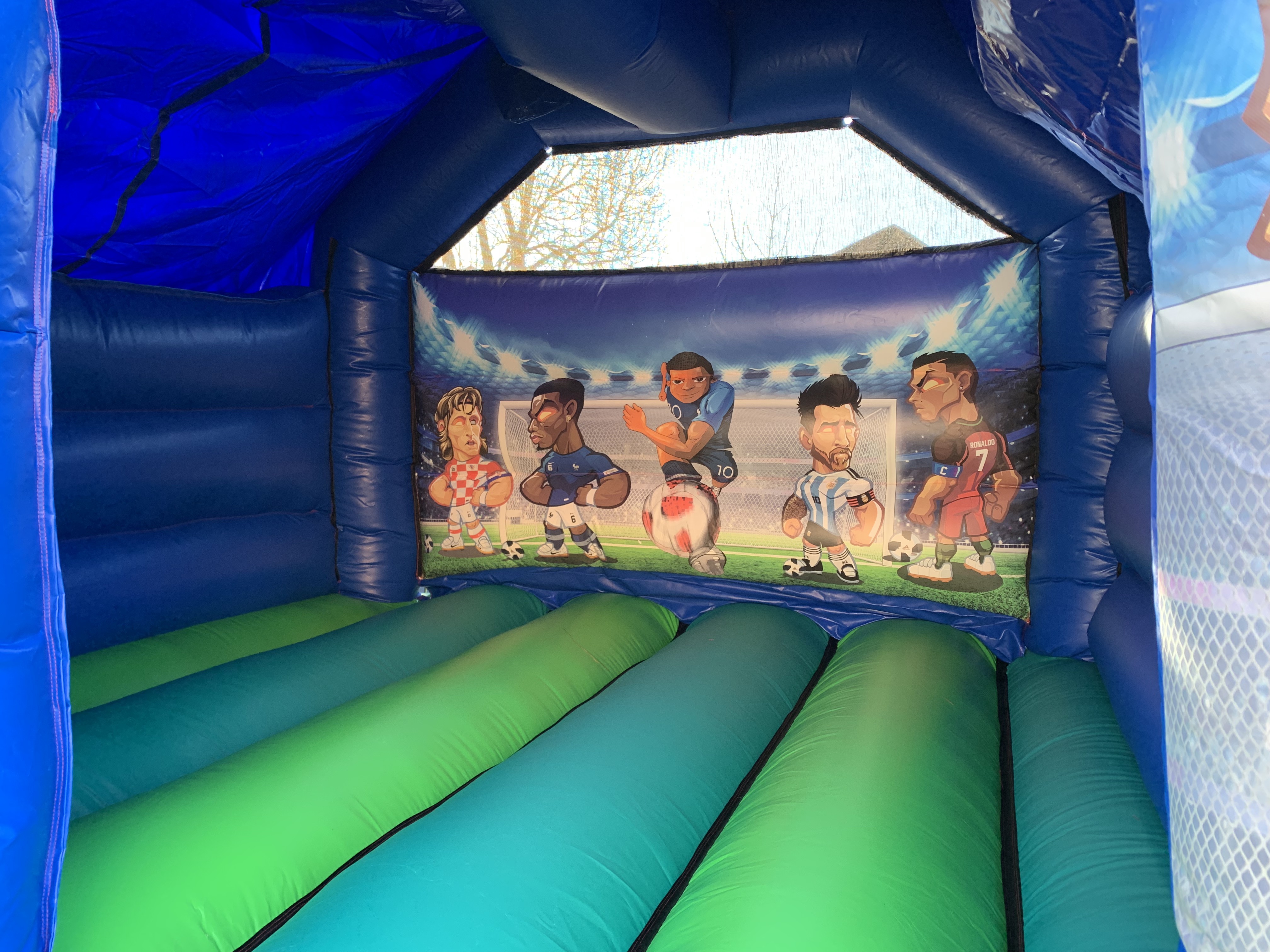 12ft x 18ft Football Castle with Slide - Hire in East Kilbride
