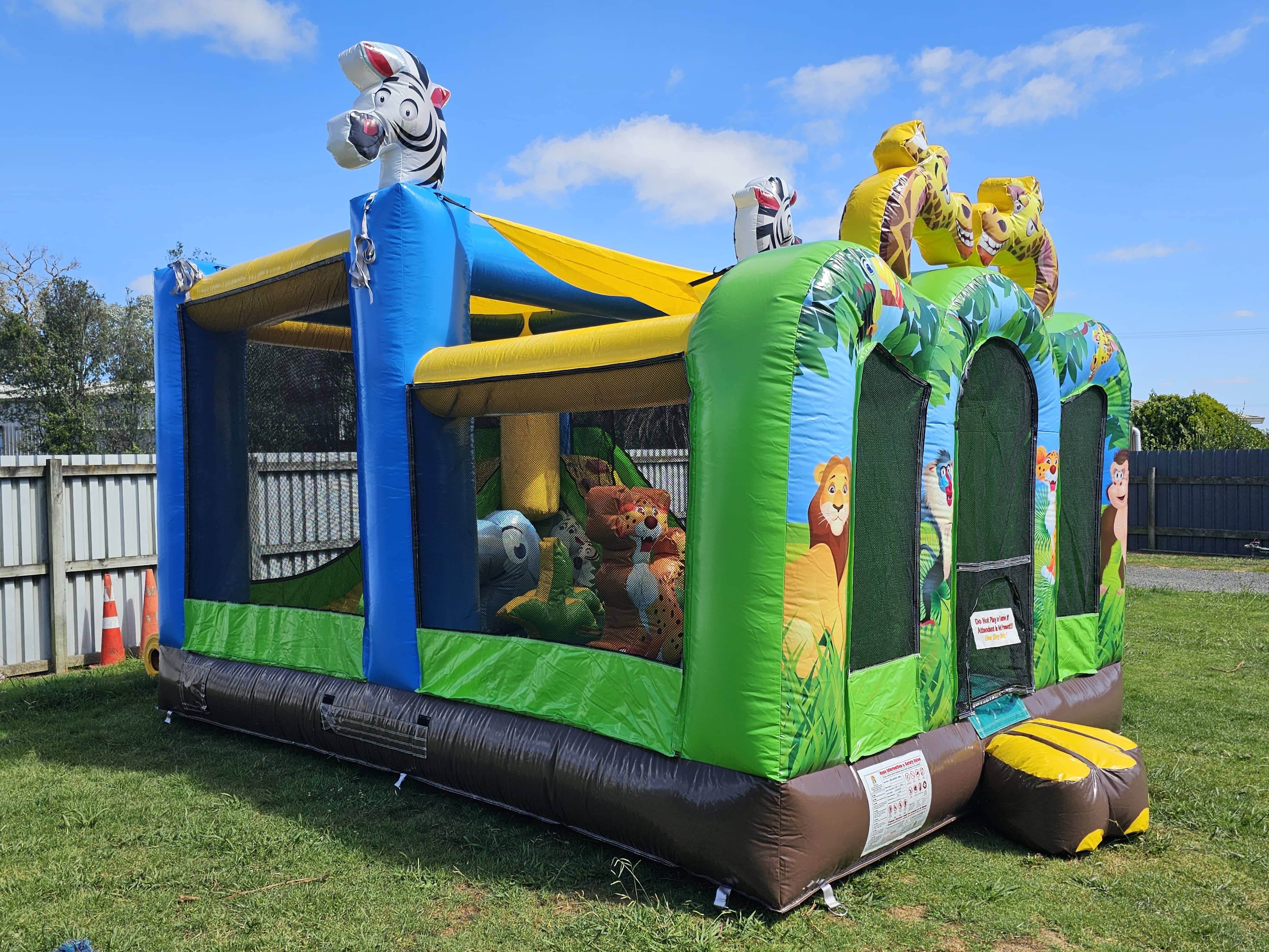 Jungle Adventure Combo - Hire in Auckland, New Zealand | A1 BOUNCY CASTLES