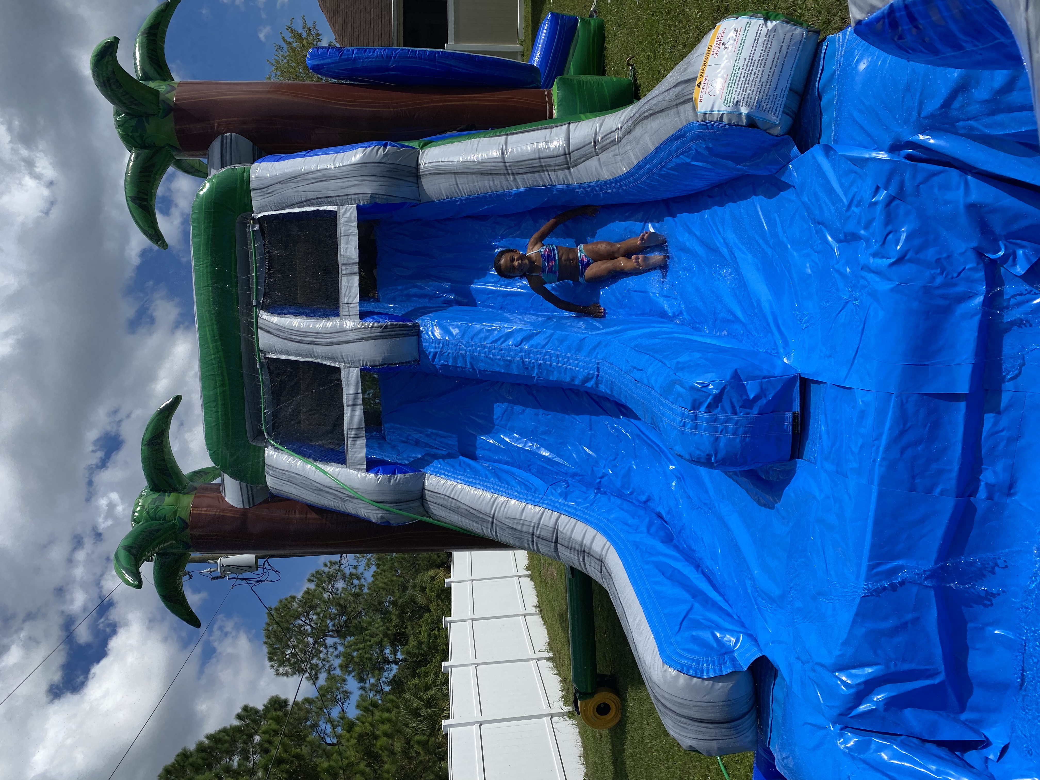Big blue Double Slide Combo - Hire in Fl | Monkey N Round