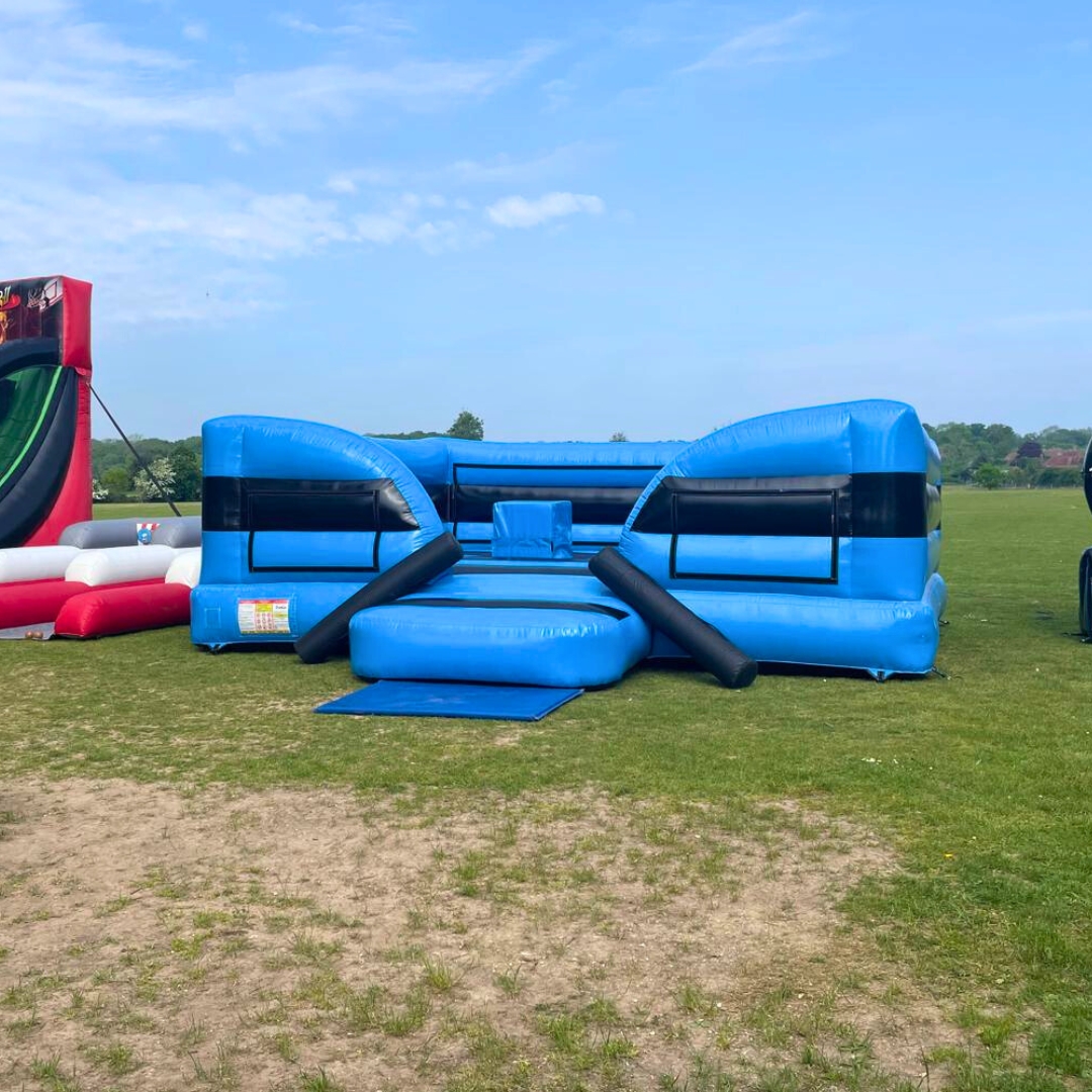 Blue & Black Gladiators inflatable Hire - Inflatable, Bouncy Castle ...