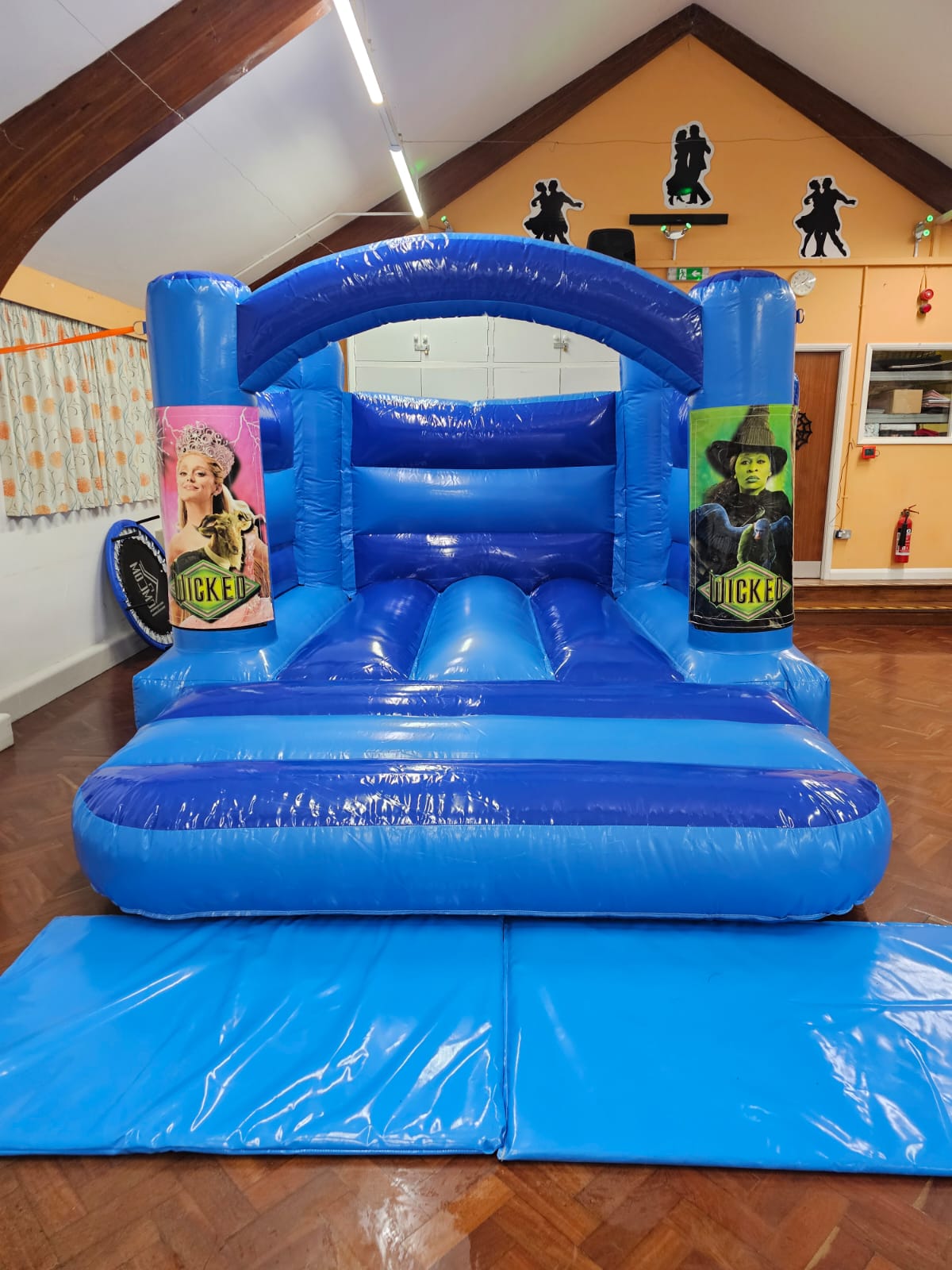 Wicked Blue Low Height Bouncy Castle