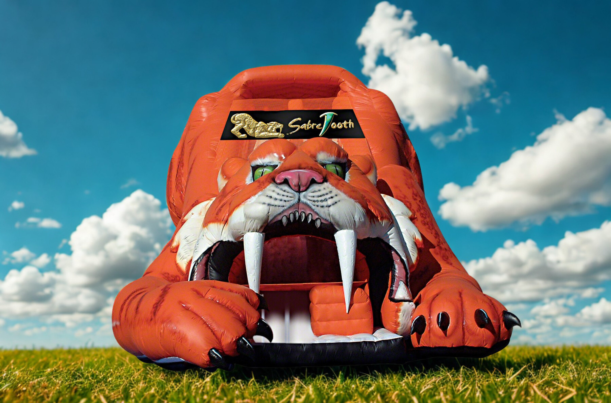 20' Saber-tooth Tiger Slide - Rentals in Wisconsion | Blue Sky ...