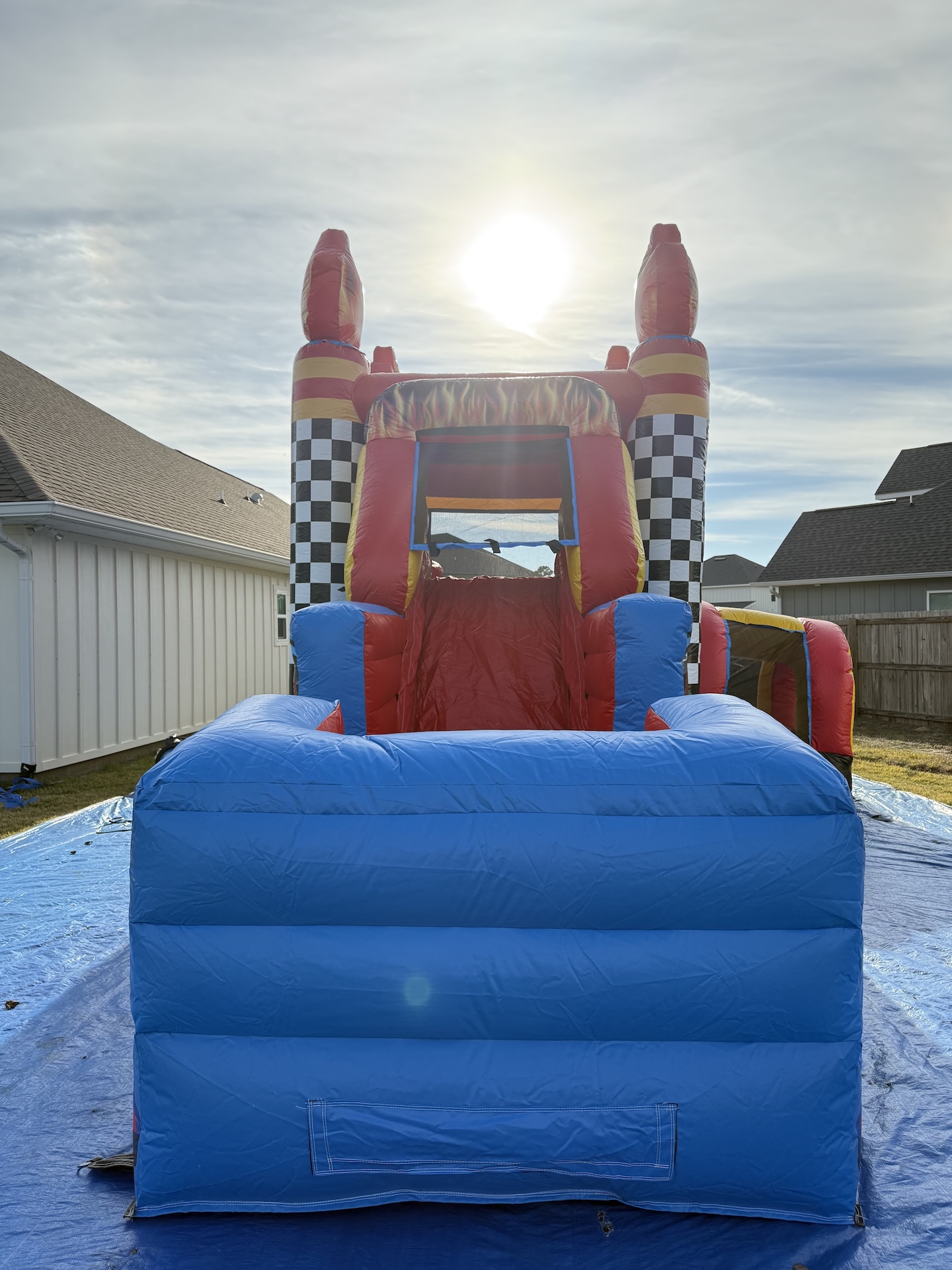 Race Car Combo (WET or DRY) - Bounce House Hire in FL | JT Jumpers, LLC