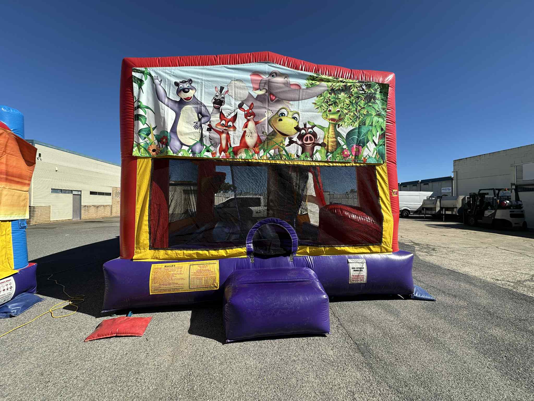 Jungle Bouncy Castle Hire Adelaide | C4 Combo Inflatable