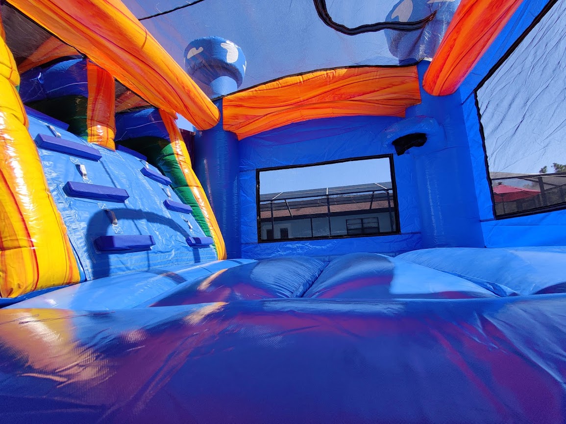 Shark Double Lane Combo Wet/Dry - Party and Inflatable Rentals in ...