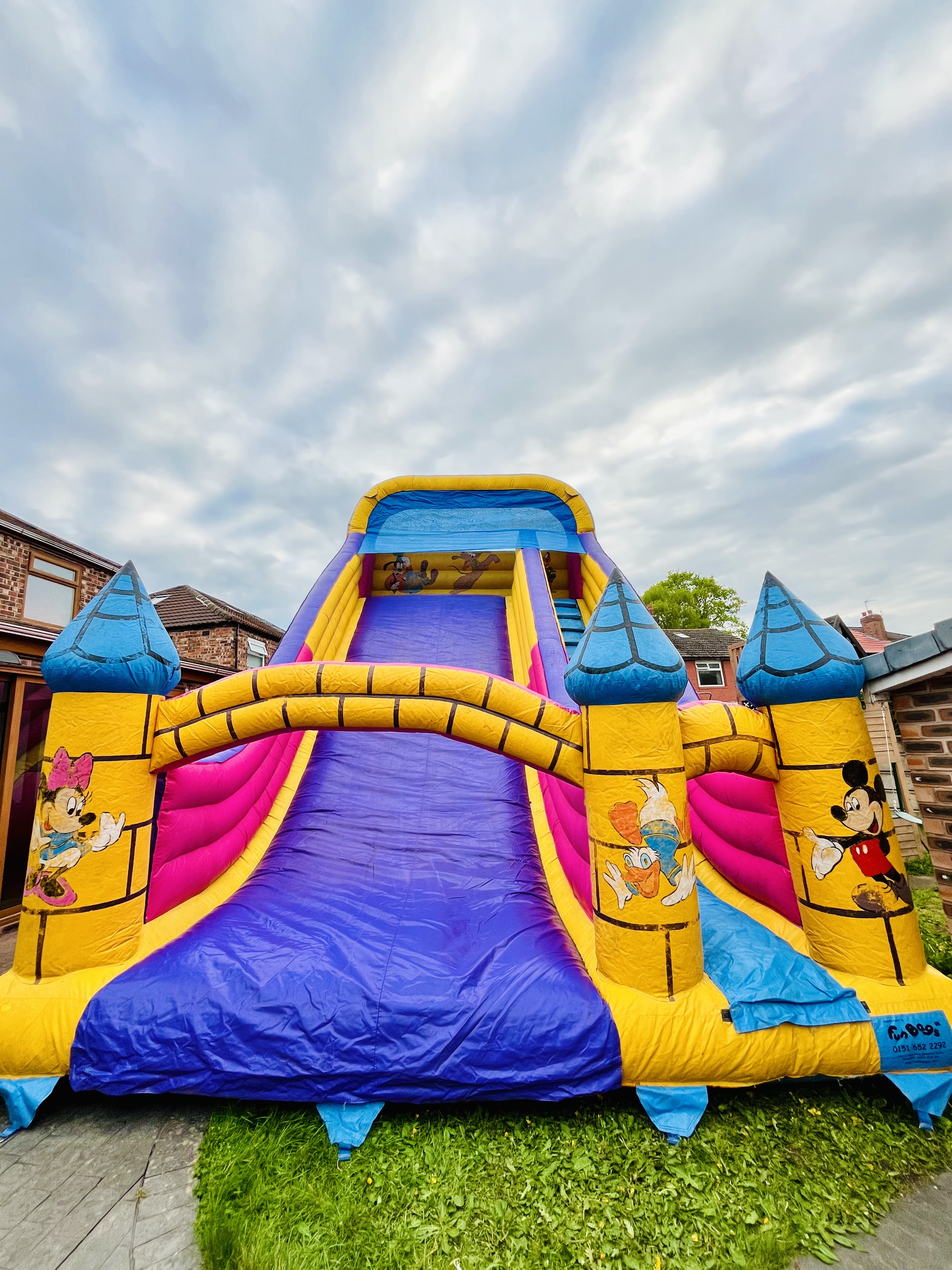 Giant Mickey Mouse Slide - Bouncy Castle & Inflatables Hire in ...