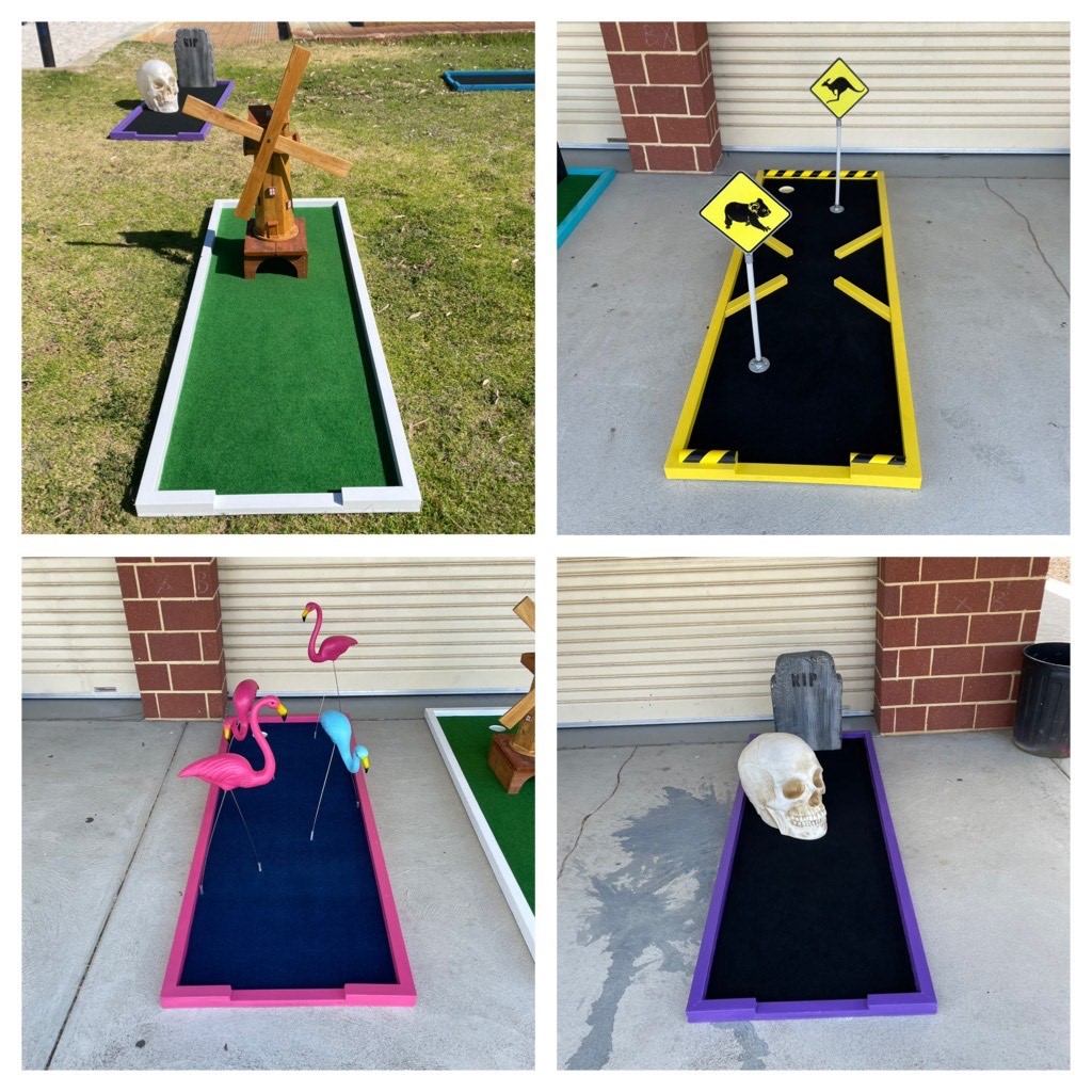 Deluxe Mini Golf - Bouncy Castle Hire in Wangara WA | Perth Amusement ...