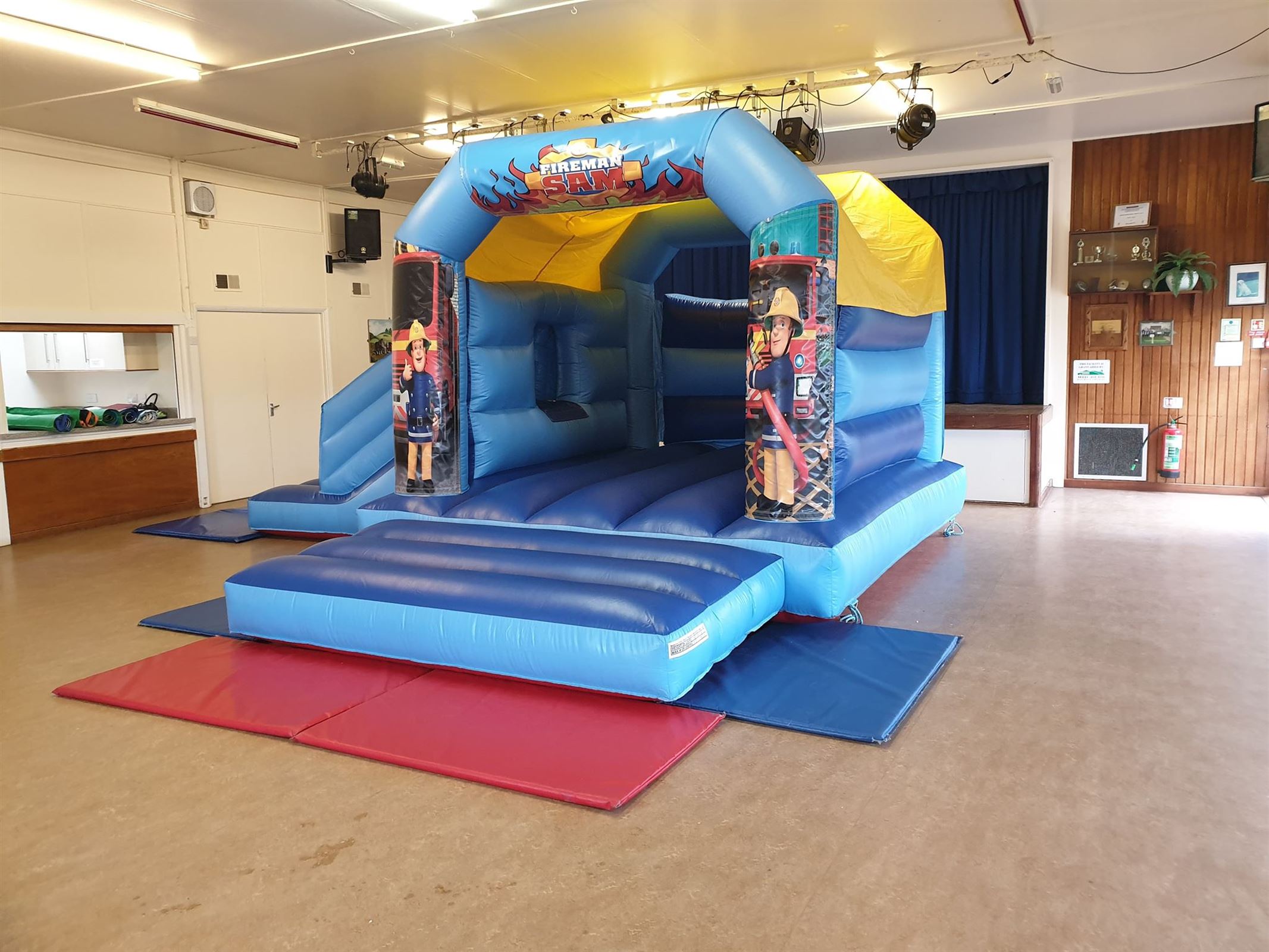 Fireman Sam Bouncy Castle with Side Slide - Bouncy Castle Hire in ...