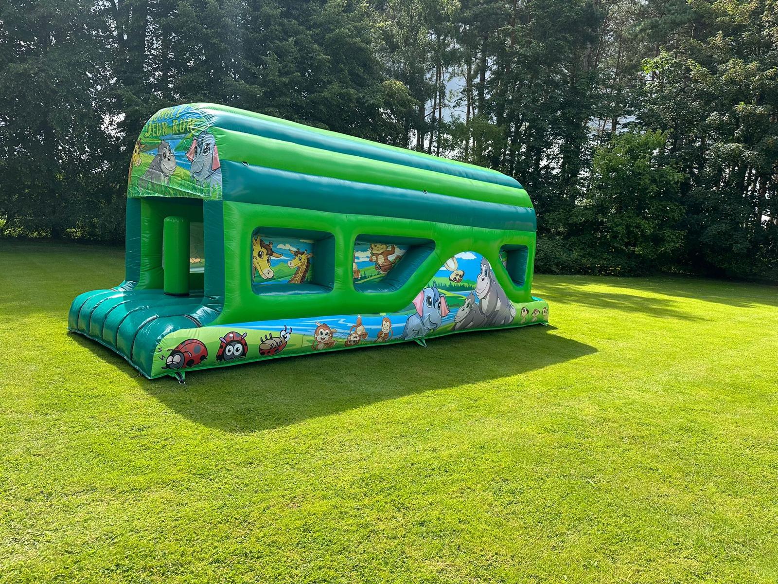 Jungle Fun Run Assault Course is the ultimate inflatable adventure,