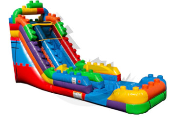 18 FT Block Party Slide - Inflatable rentals in FL | Sebastian Inflatables