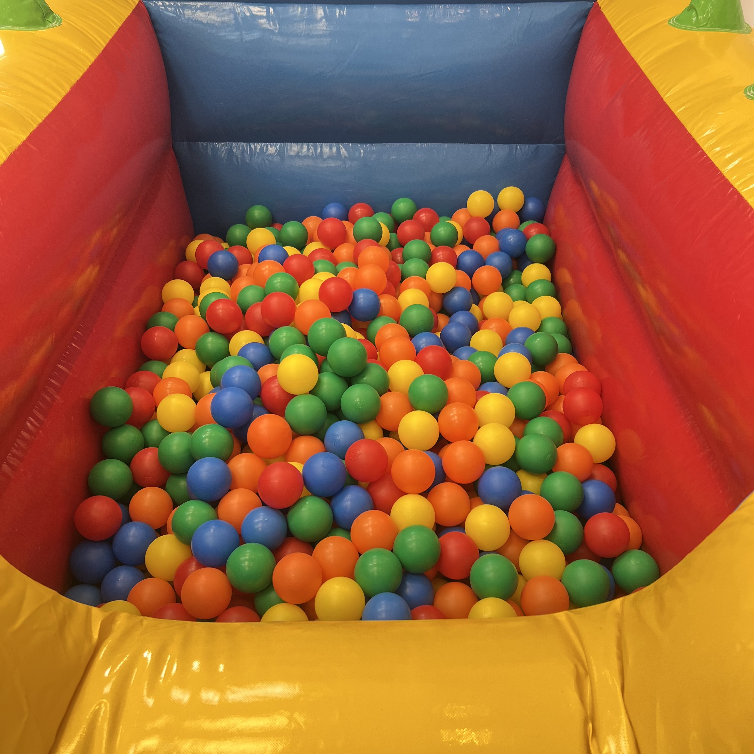 Multi Coloured Air Juggler Ball Pit - Bouncy Castle Hire in Crowborough ...