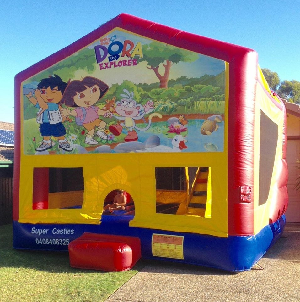 Dora the Explorer Medium Banner Castle - Jumping Castle Hire Brisbane ...