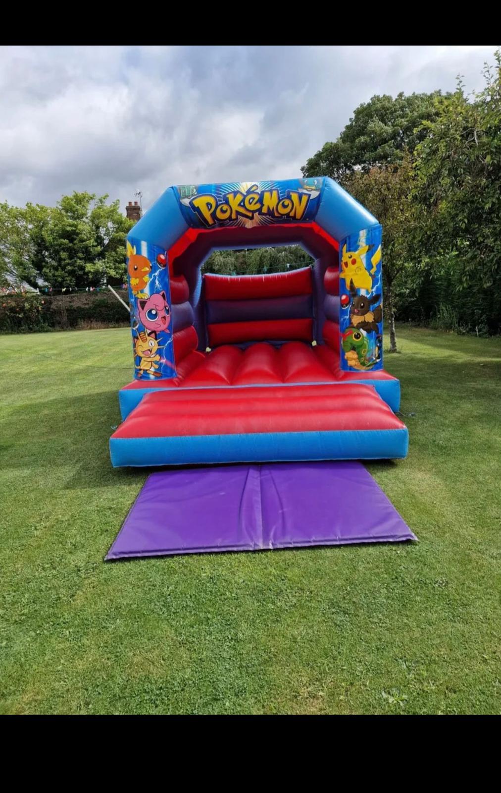 11ft x 15ft Pokemon Castle Red And Blue - Hire in northampton ...