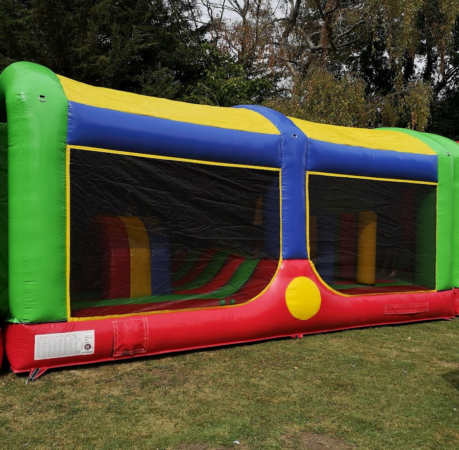 Multi Coloured 3 piece Inflatable Obstacle Course - Inflatable, Bouncy ...