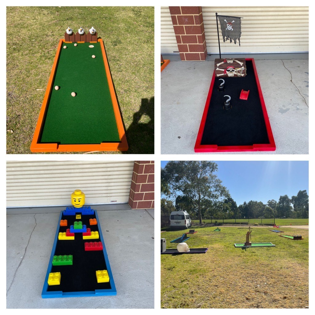 Deluxe Mini Golf - Bouncy Castle Hire in Wangara WA | Perth Amusement ...