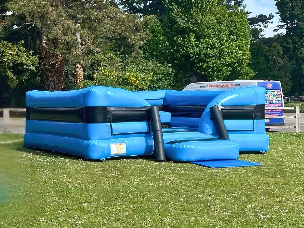 Blue & Black Gladiators inflatable Hire - Inflatable, Bouncy Castle ...