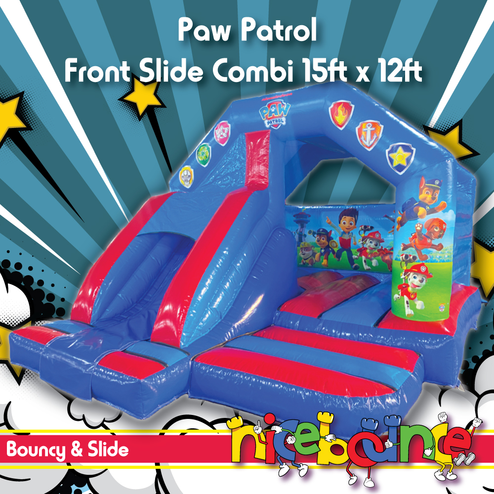 Nicebounce Paw Patrol Front Slide Combi 15ft x 12ft