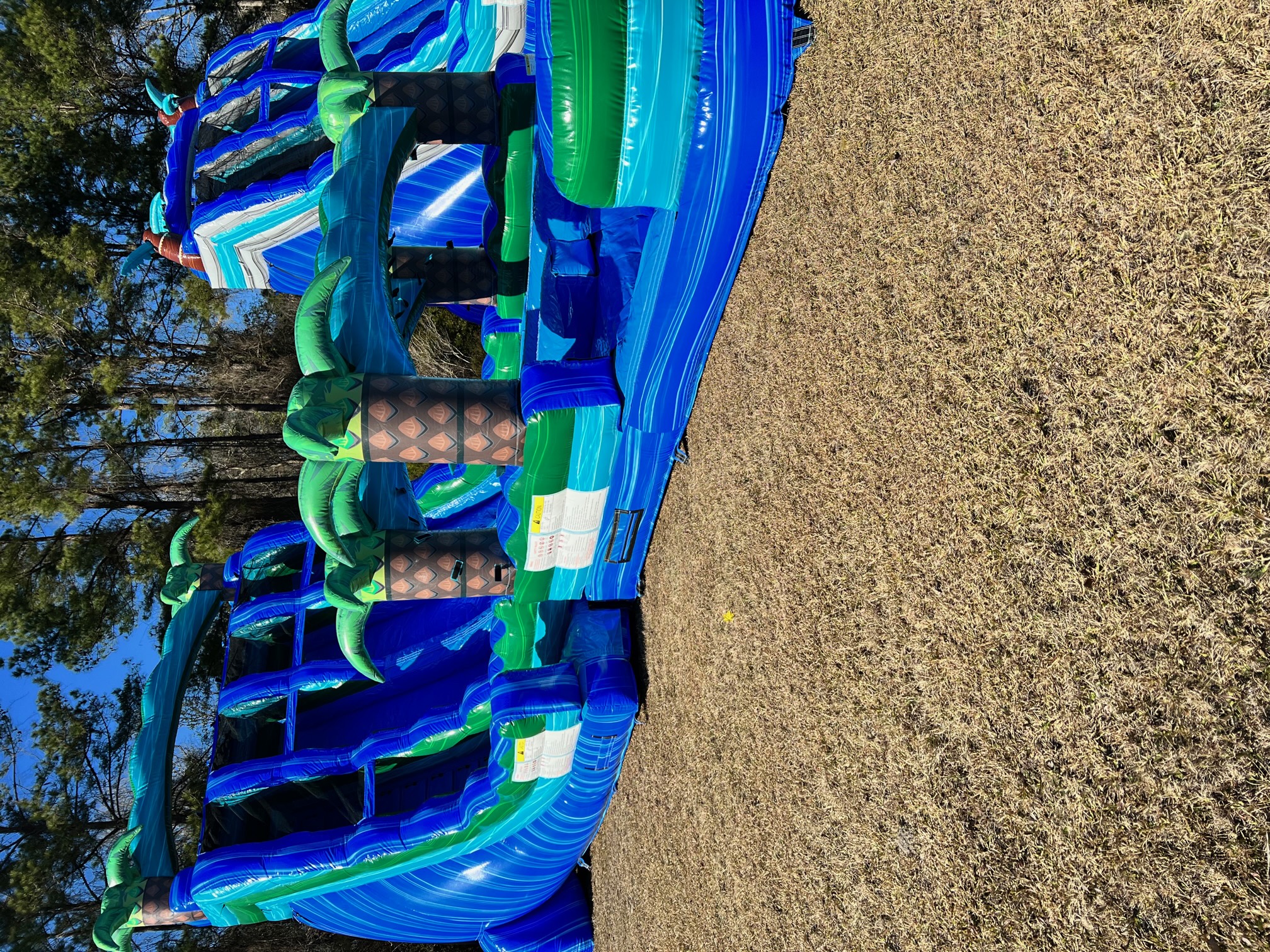 20ft Island Drop TRIPLE Lane Waterslide with Slip & Slide - Rentals in ...