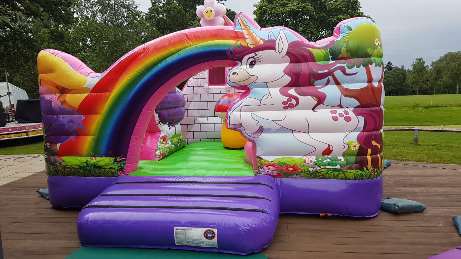 12ft x 18ft Unicorn Slide Combi - Bouncy Castle Hire in Wolverhampton ...