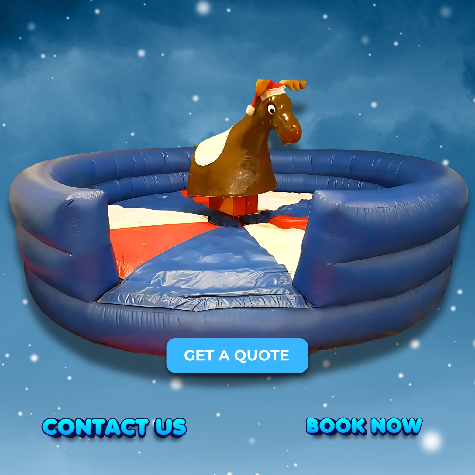 Rodeo Reindeer Hire, Christmas Rodeo Reindeer Rental, UK
