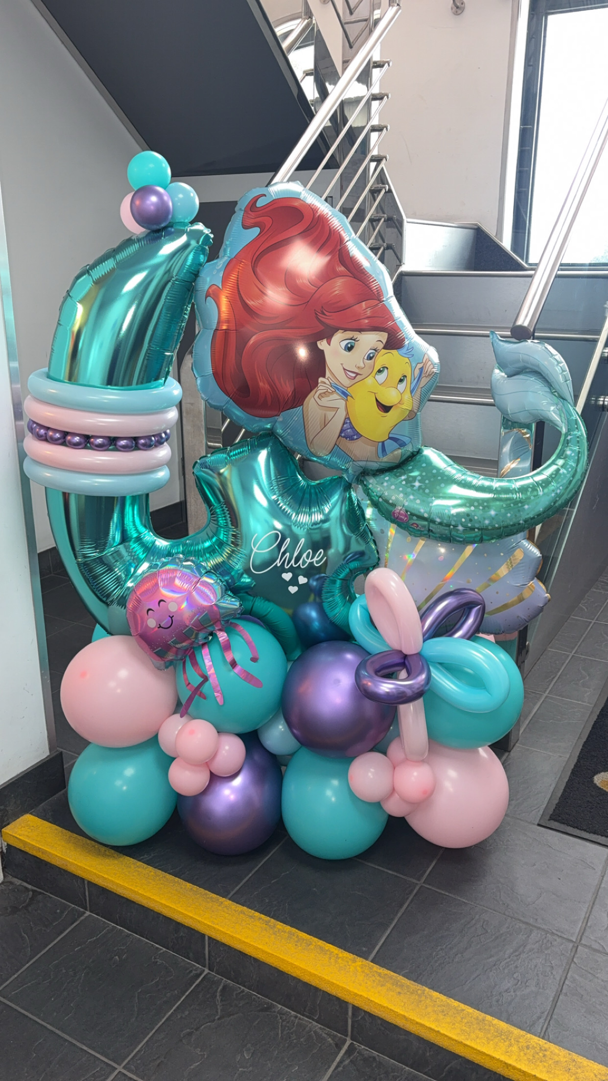 The Little Mermaid Number Displays (Large) - Hire, Balloon Displays ...