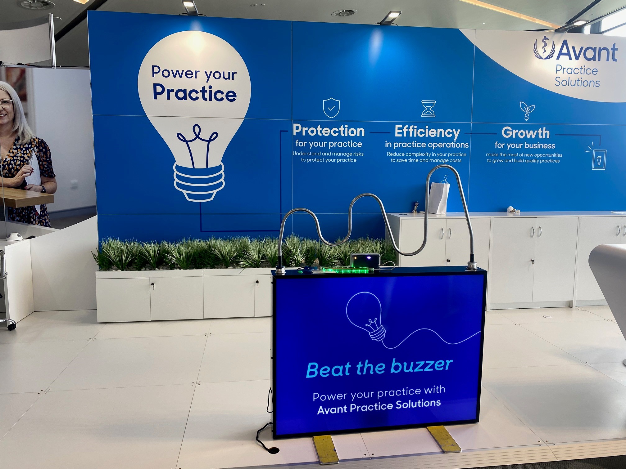 Giant Buzz Wire Hire Australia with Branding