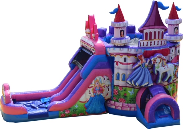 Morton Amusement Inflatables-Princess bounce house-rental